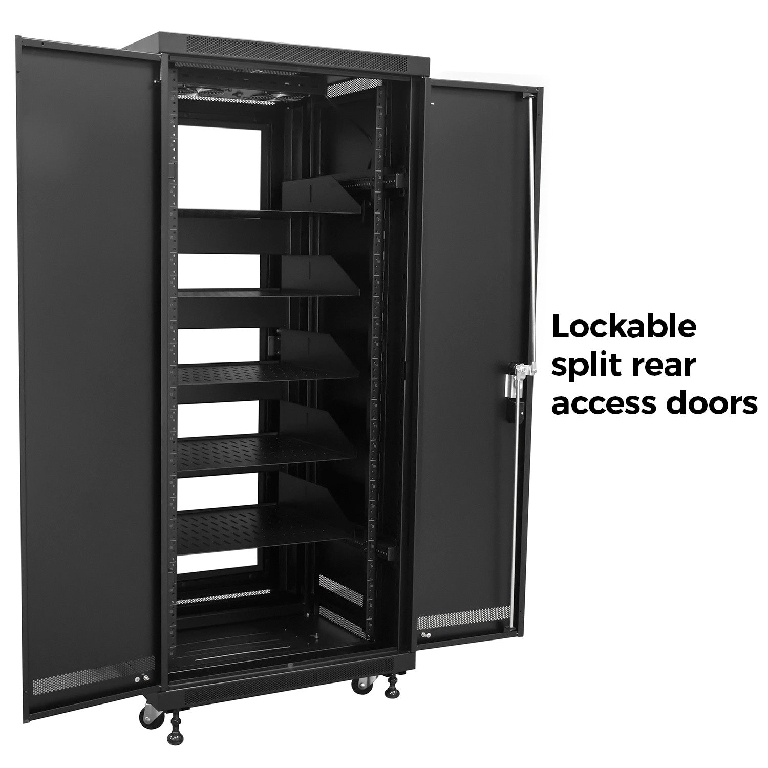 Red Atom 42U Enclosed Locking Rack with Active Cooling | Red Atom ...
